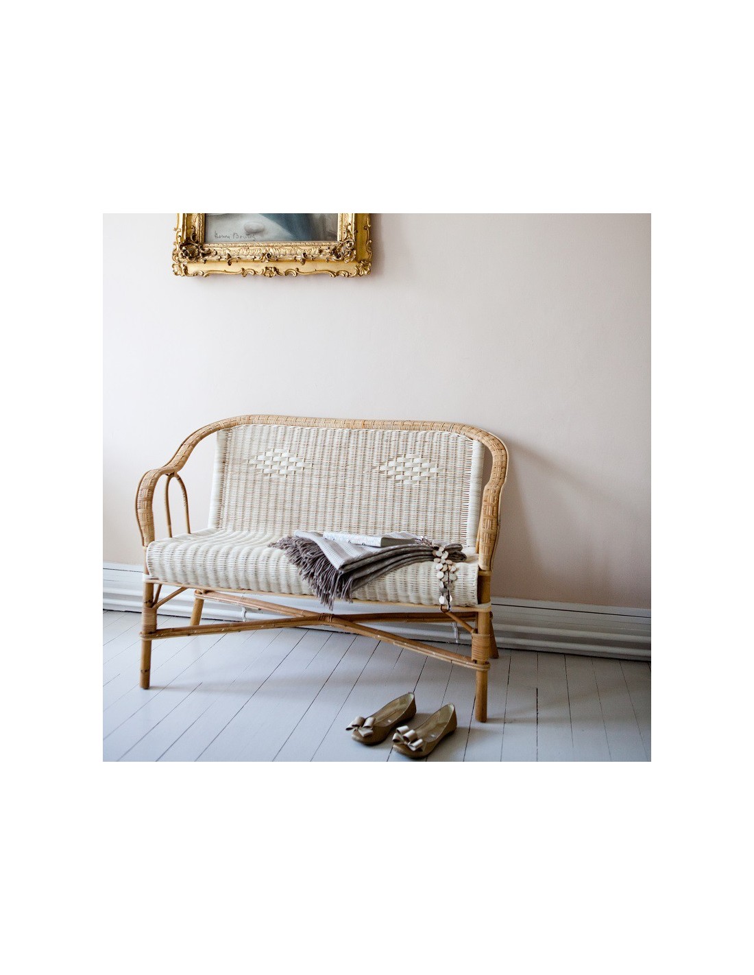 Marcel rattan couch