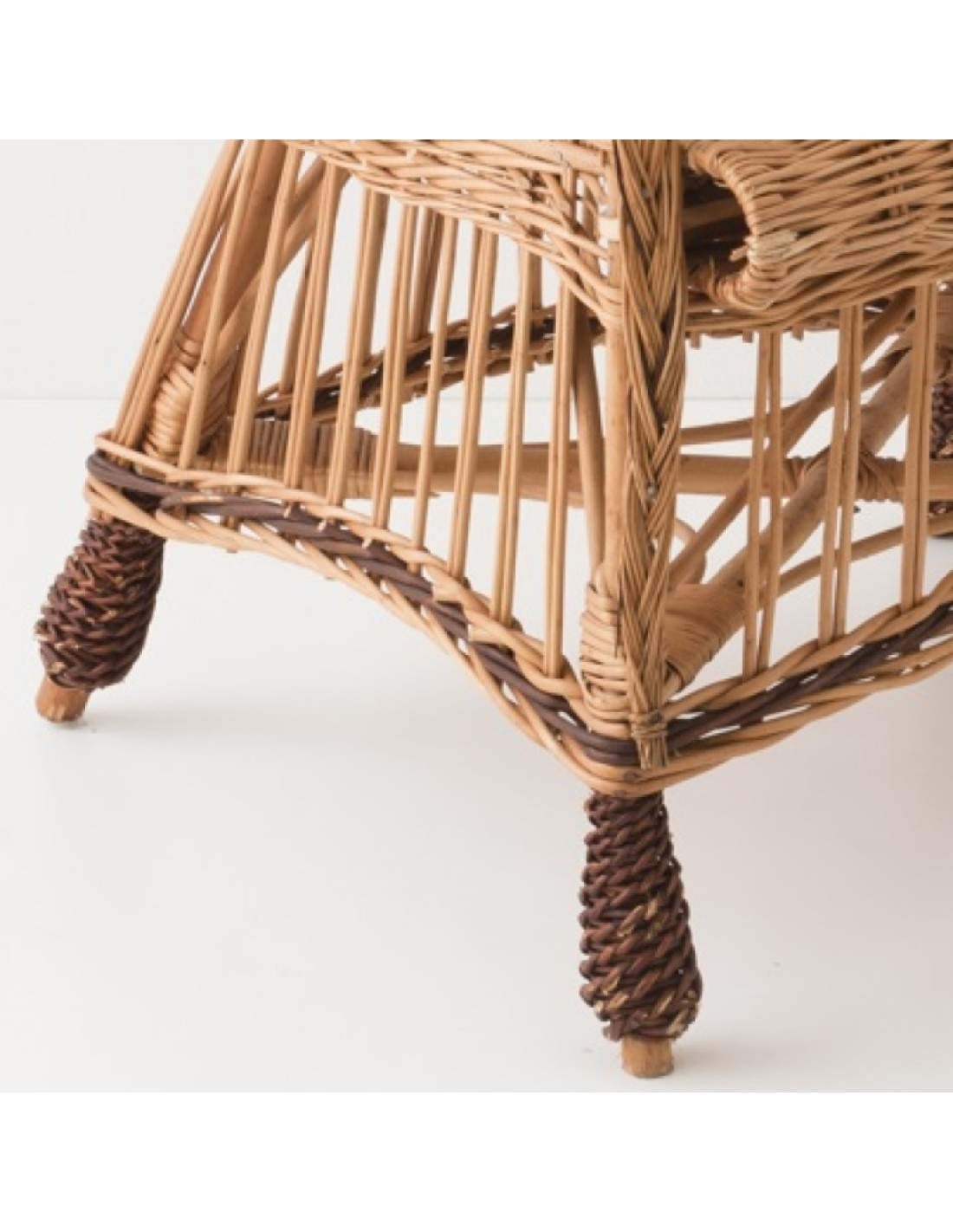 Fauteuil osier buff Lora