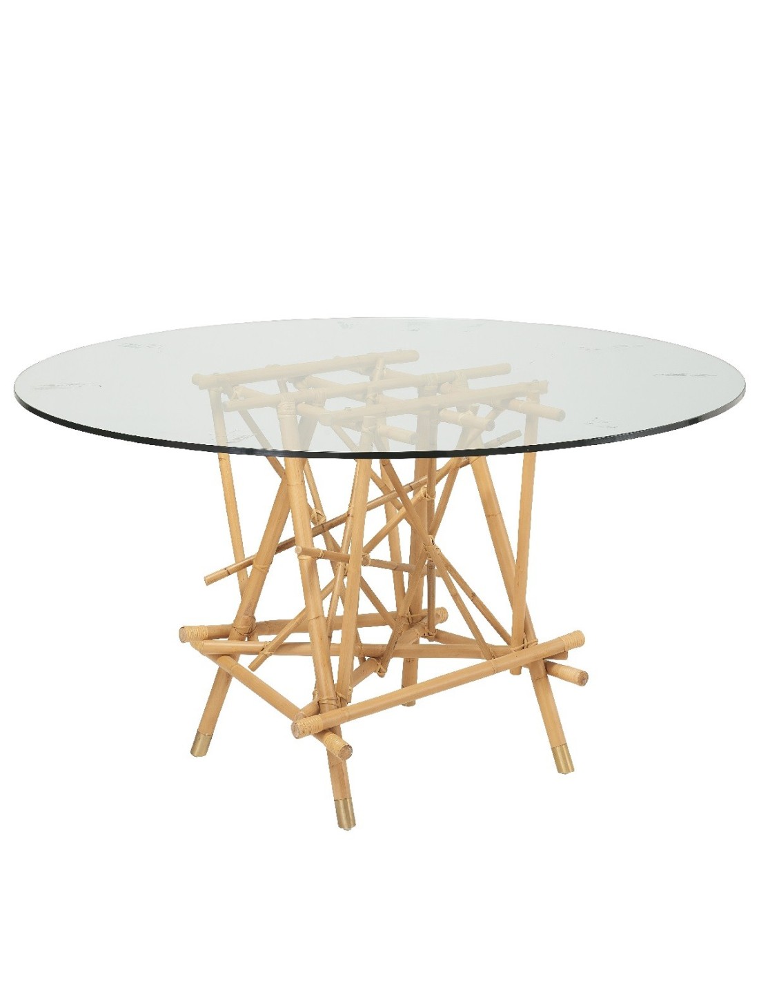 Table ronde rotin diamètre 135 cm Mikado