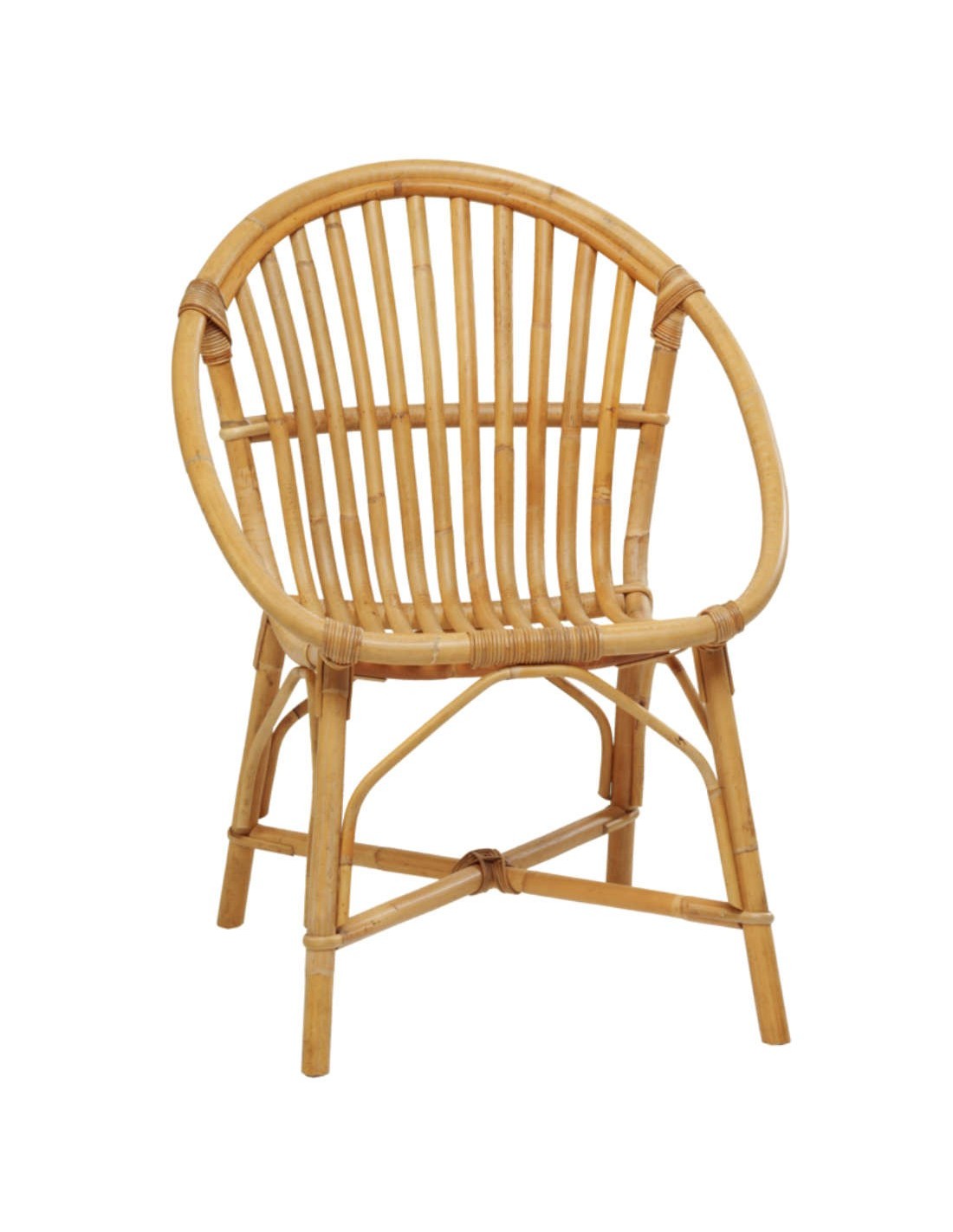 Vintage rattan armchair Bruno