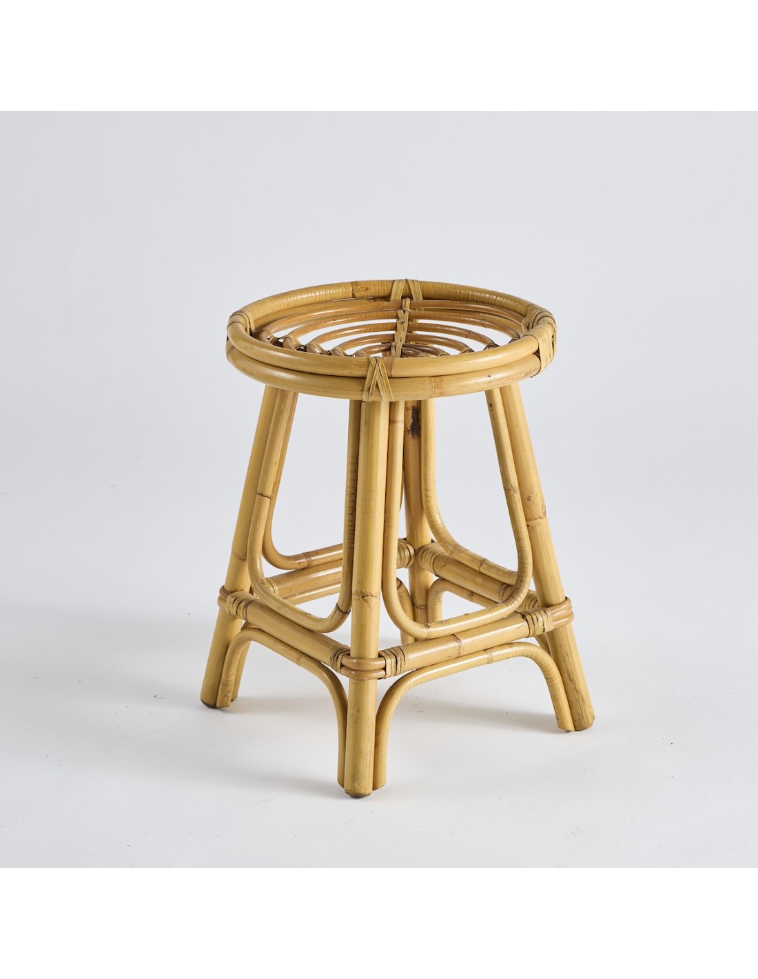 Posttabouret En Rotin