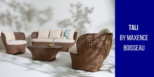 Rattan armchair